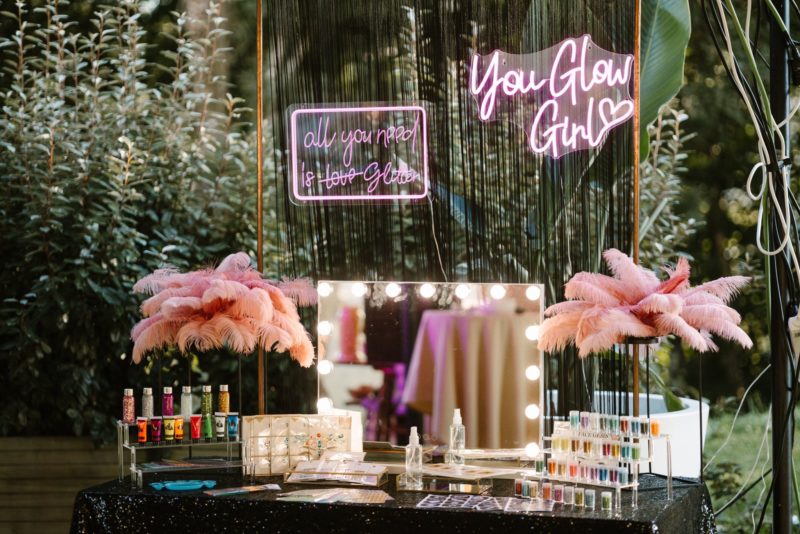 Glitter Bar para eventos - Mesa Presidencial